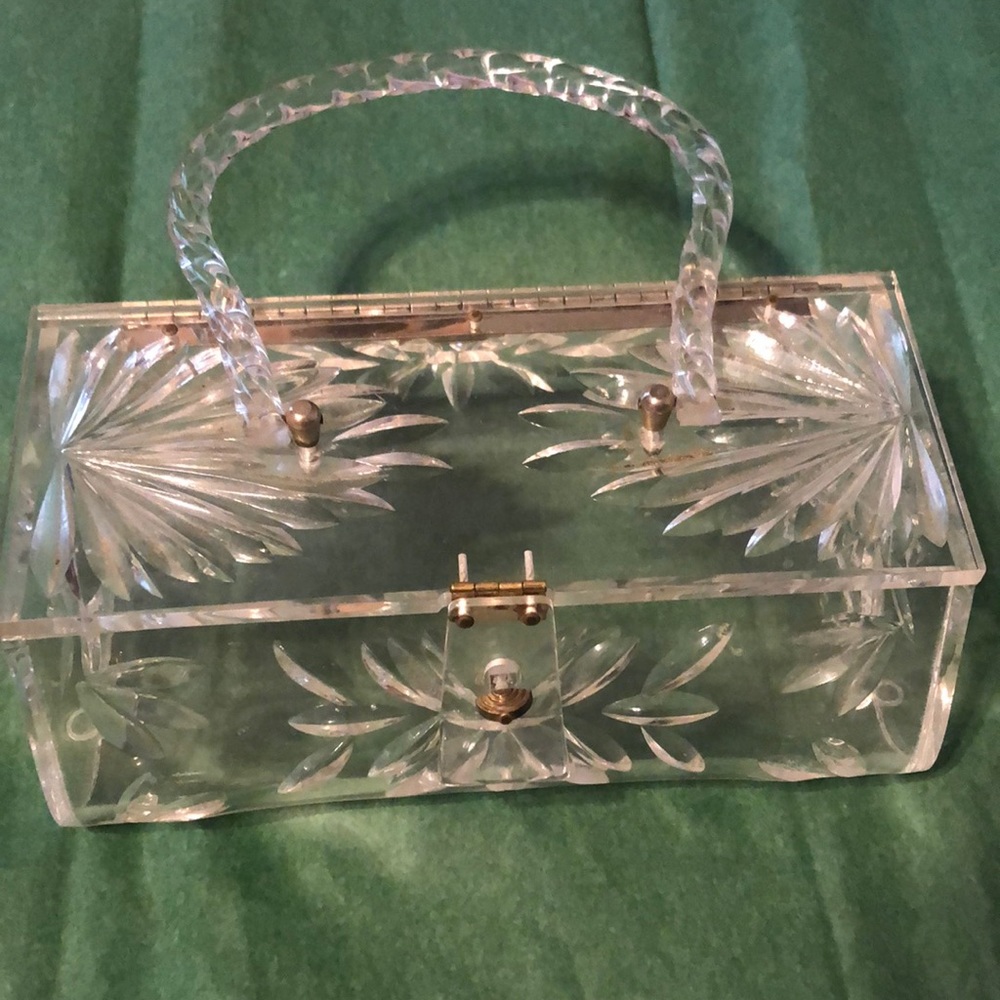 Patricia Of Miami Rare Vintage '50s Lucite Handbag - Gem